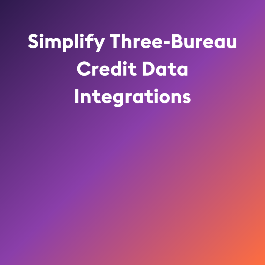 CRS Credit API | Credit Score Data API, Fraud, Compliance