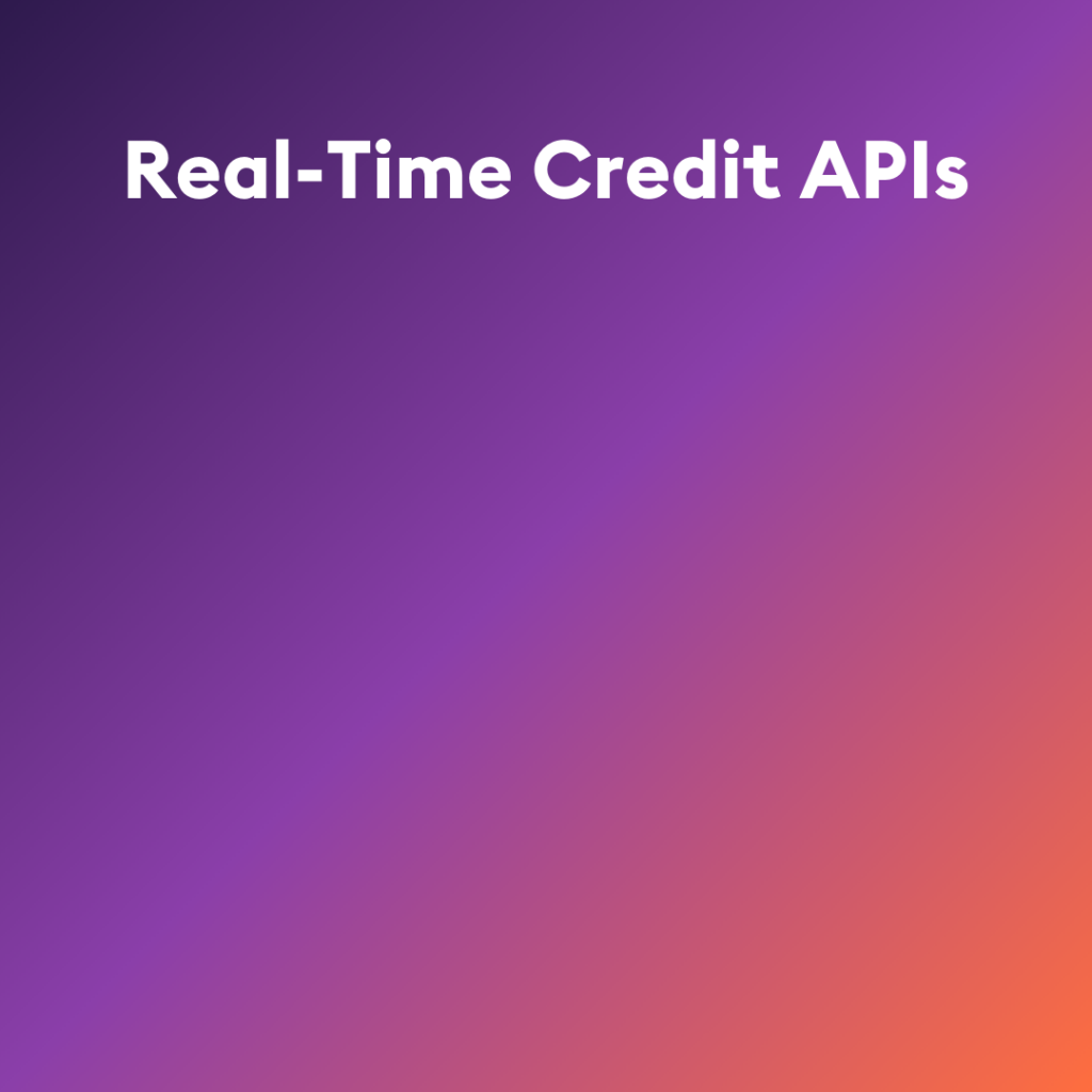 CRS Credit API | Credit Score Data API, Fraud, Compliance