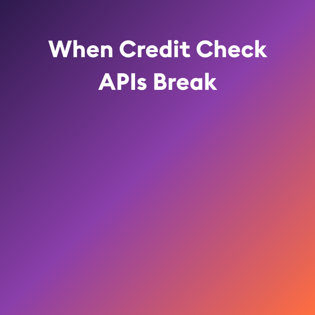 CRS Credit API | Credit Score Data API, Fraud, Compliance